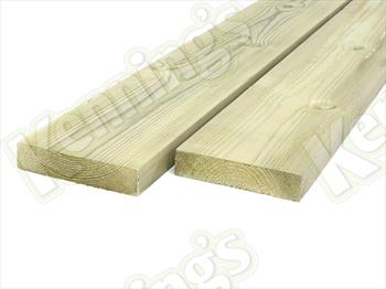 Green - Treated Planed Square Edge Timber (100mm x 25mm)