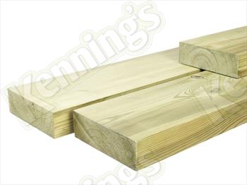 Green - Treated Planed Square Edge Timber (150mm x 50mm)