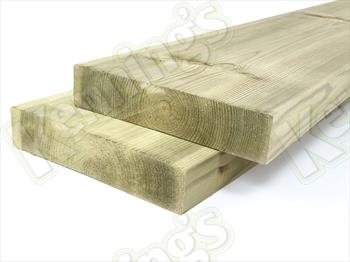 Green - Treated Planed Square Edge Timber (225mm x 50mm)