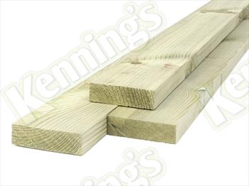 Green - Treated Planed Square Edge Timber (75mm x 25mm)