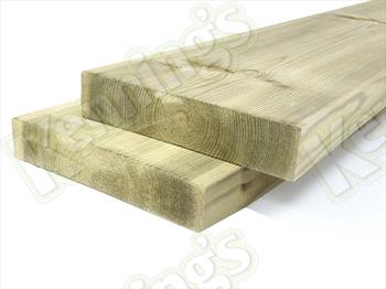 Green - Treated Planed Square Edge Timber (240mm x 32mm)