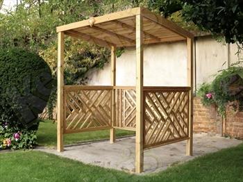 Cross Hatch Outdoor Garden Shelter