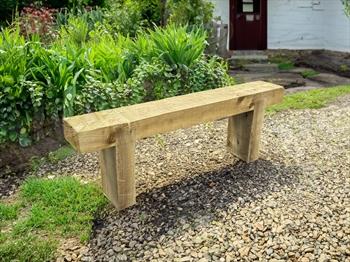 Rustic Sleeper Bench (1200mm)